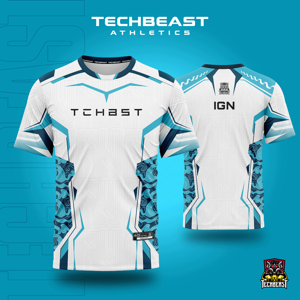 Techbeast Flow Esports Jersey T-shirt Full Sublimation ( CUSTOM TEAM NAME + IGN ) | Shopee ...
