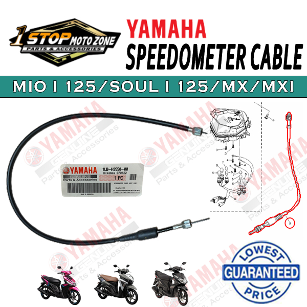 SPEEDOMETER CABLE (MIO I 125,SOUL I 125, MX/MXI 125) (1LB-H3550-00 ...