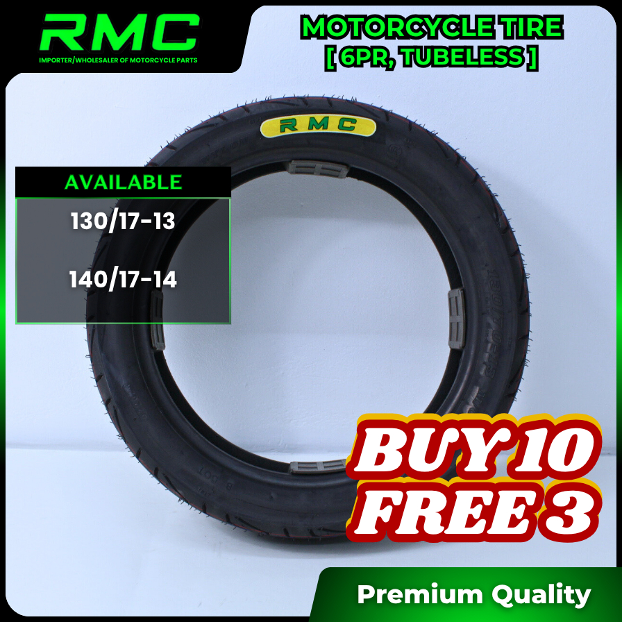 RMC TIRE (6PR, TUBELESS AND TUBE-TYPE) FOR MOTORCYCLE | Shopee Philippines