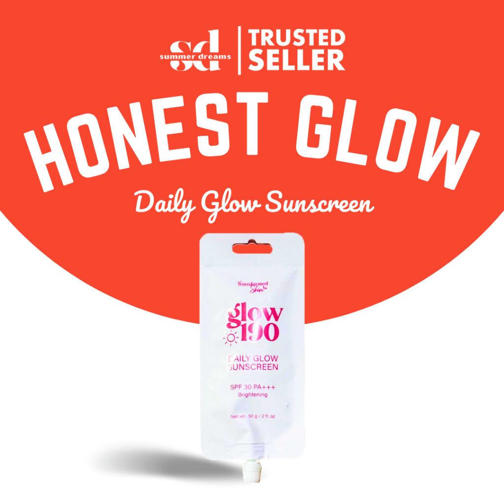 HONEST GLOW Glow190 Daily Glow Sunscreen SPF 30 PA+++ 50g for Facial ...