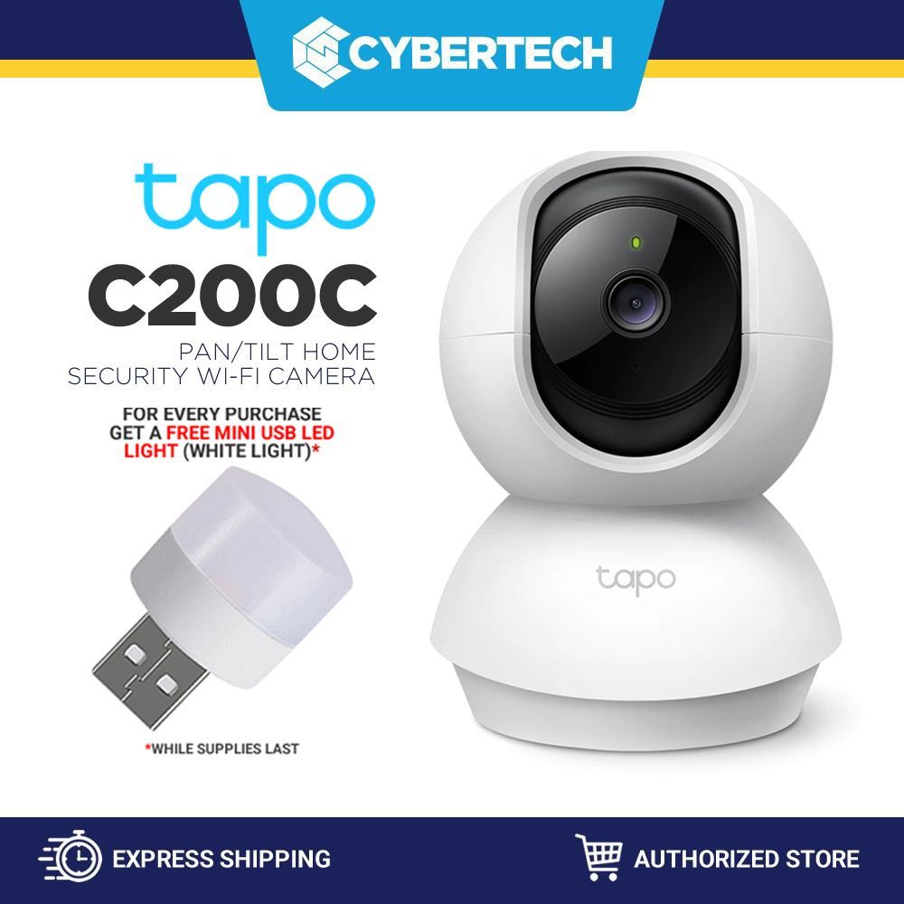 Cybertech TP-link Tapo C200C Pan/Tilt Home Security Wi-Fi Camera ...