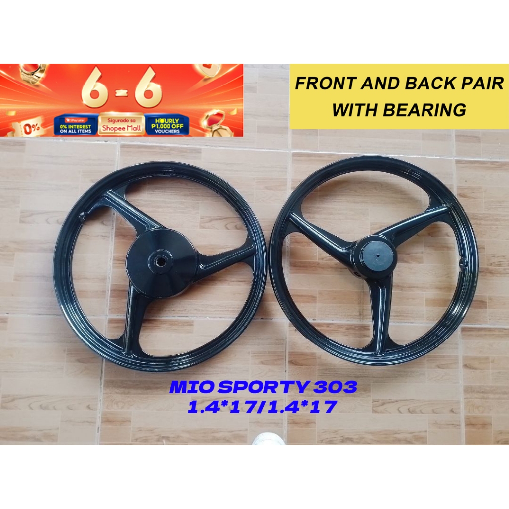 Enkei 303 Mags 3 Spoke Mio Sporty/Soulty/Mio110/Fino/Nouvo/msi115 Front ...