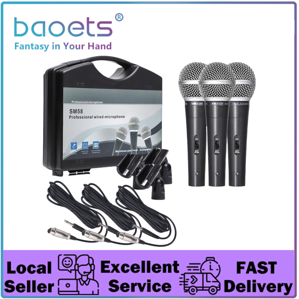 Wired Microphone Original for videoke Live Karaoke Microphone Set ...