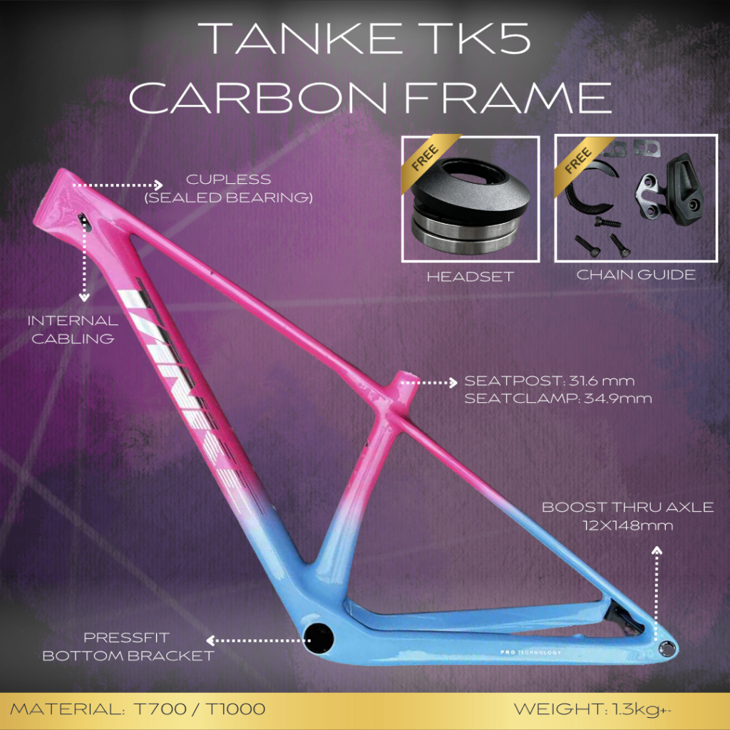 TANKE TK5 CARBON FRAME 29er FOR MOUNTAIN BIKE | Shopee Philippines