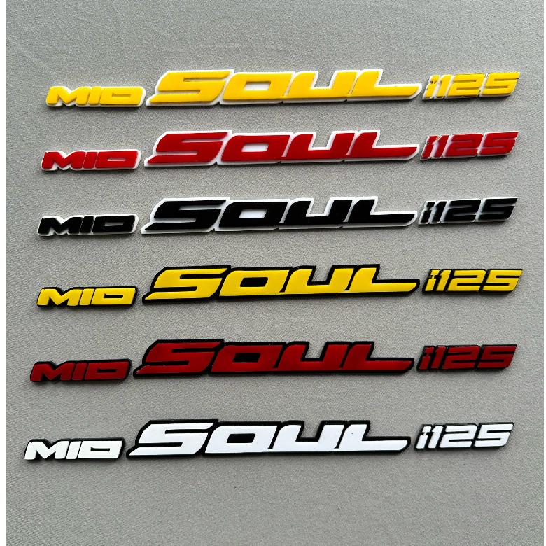 Mio Soul i 125 Acrylic Emblem – Japanese/English Style | 2pcs Set ...