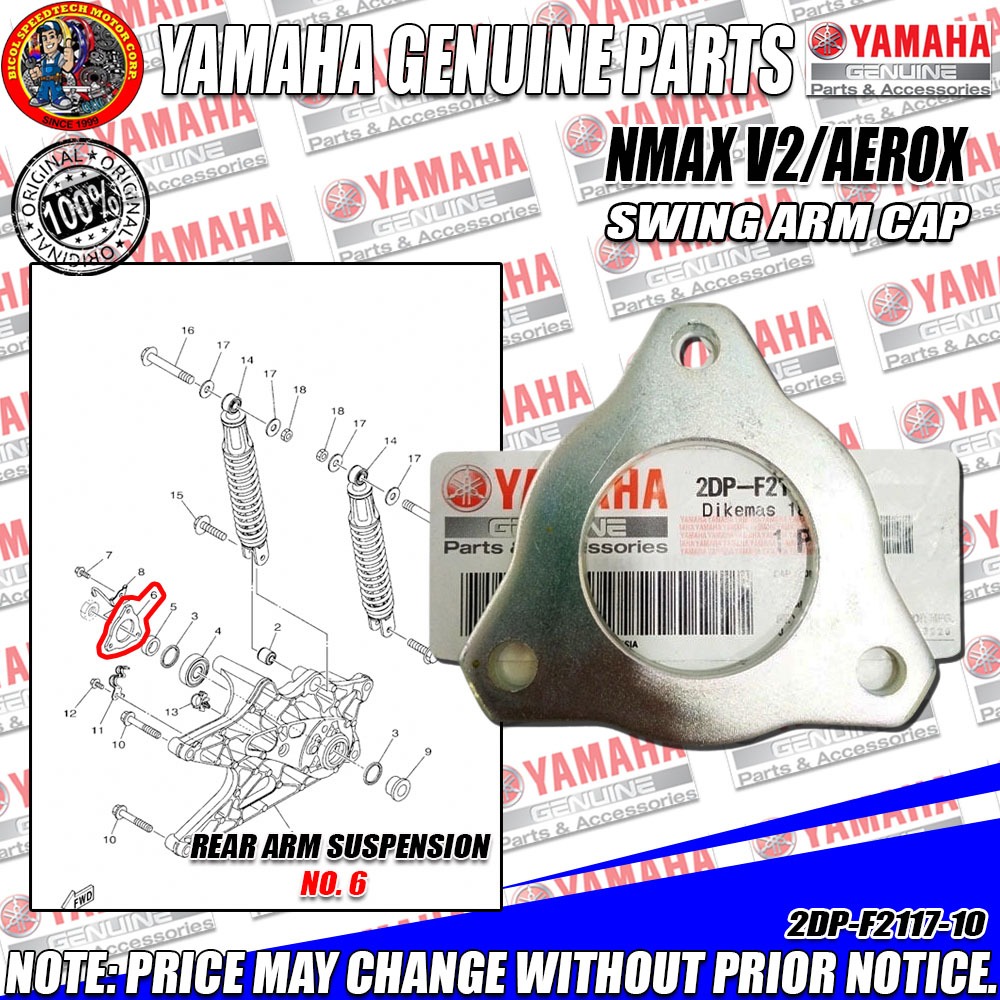 NMAX V2 SWING ARM CAP (YGP) (GENUINE: 2DP-F2117-10) | Shopee Philippines