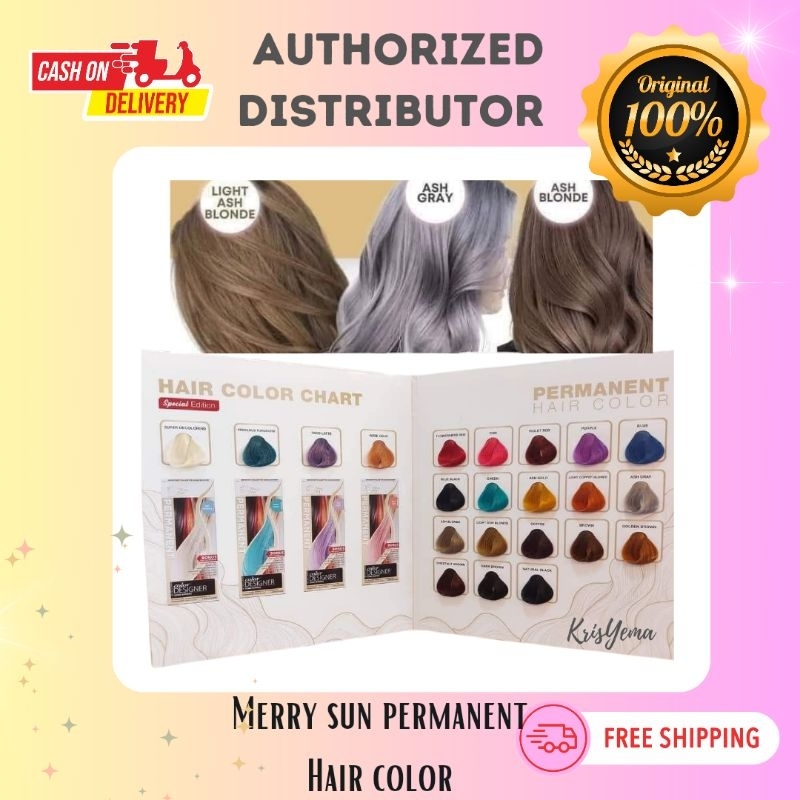 Merrysun Permanent Hair Color Set | Shopee Philippines