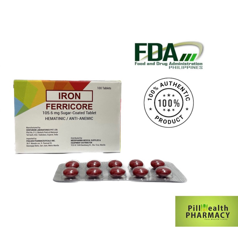 Iron - 20 Capsules (Generic for Hemarate, Sangobion) | Shopee Philippines