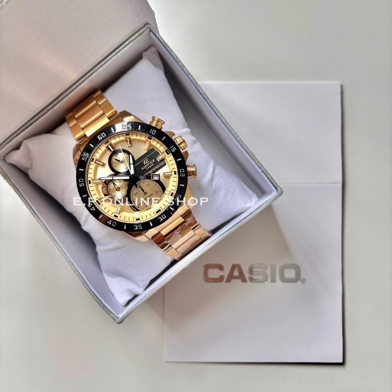 NEW Casi0 Edifice Japan Mvt. With Date Men's Watch free white casio box ...