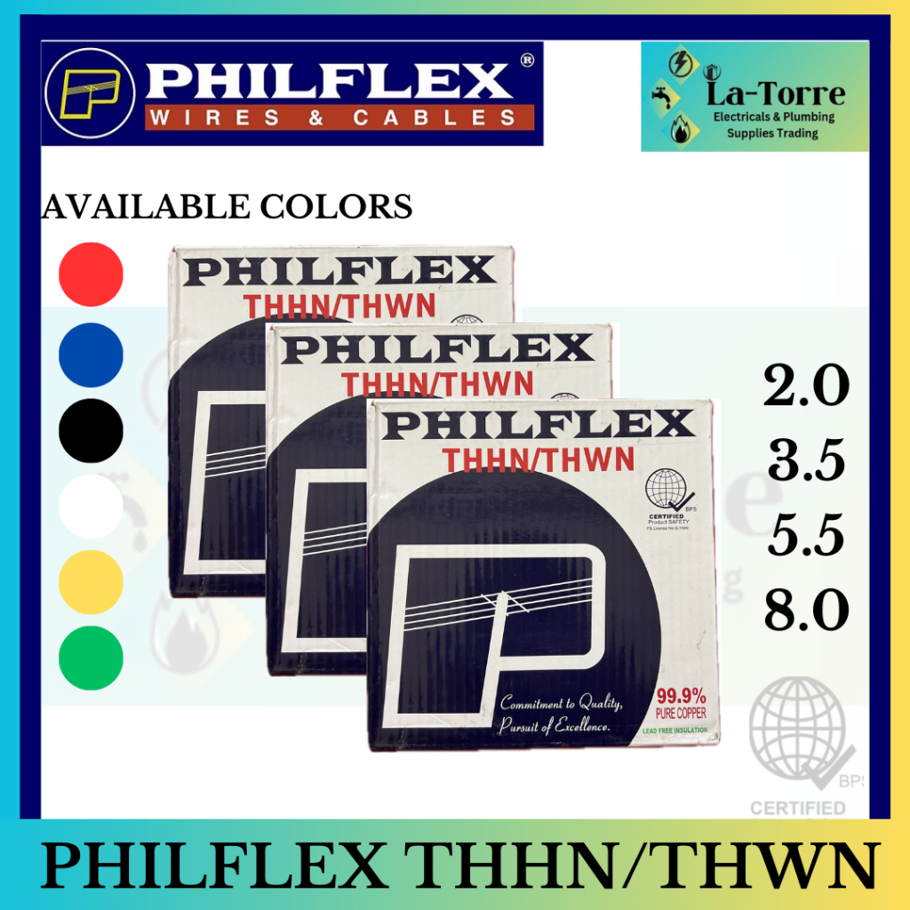 PHILFLEX THHN WIRE (150MTRS) | Shopee Philippines