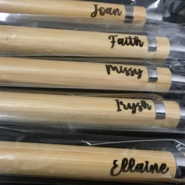 Bamboo pen Laser Engraved - Personalized it with name - (souvenirs ...