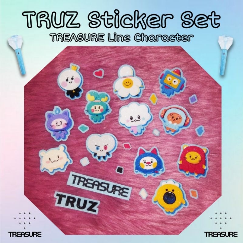 Treasure Line Character/ TRUZ Sticker Set | Shopee Philippines