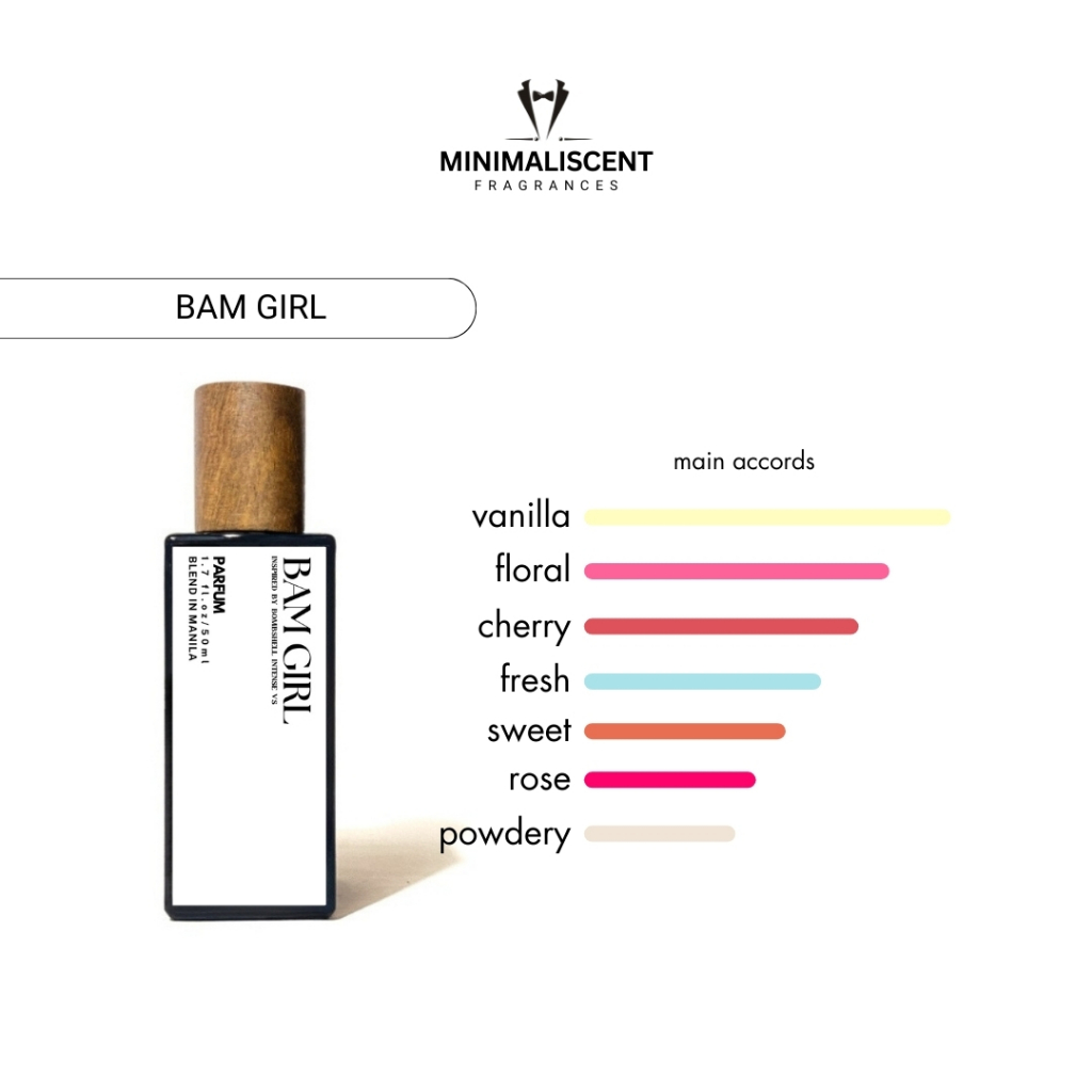 BAM GIRL MinimaliScent Fragrances inspired by B0mbshell Intense VS ...