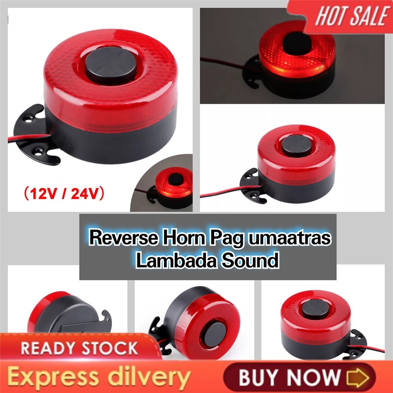 DC 12V-24V 105dB Auto Warning Siren Sound Signal Backup Alarms Horns ...