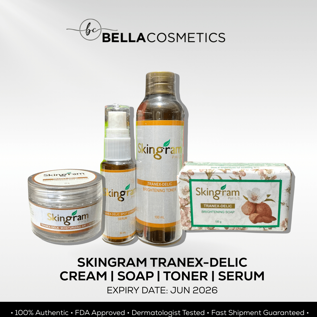 Skingram Tranex Delic Cream, Soap, Toner, Serum (100% Authentic ...