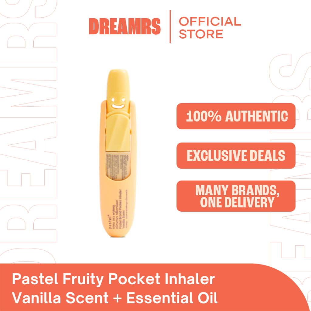 PASTEL Fruity Vanilla Scent Pocket Inhaler (x1) [Menthol, Headache ...