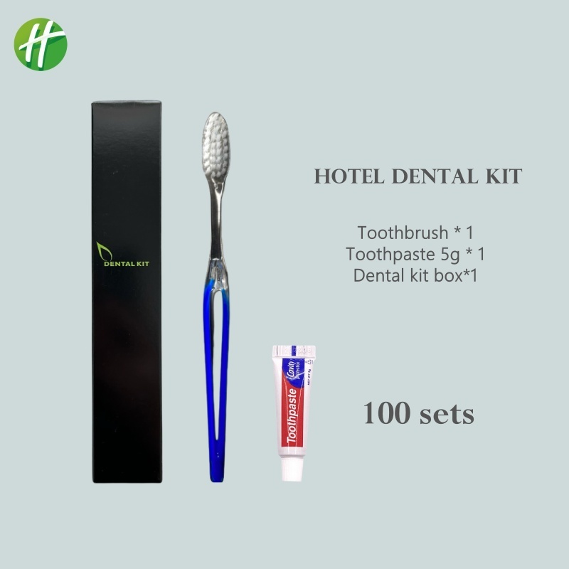 100sets Hotel Dental kit Toothbrush & Toothpaste with Dental Kit Box ...