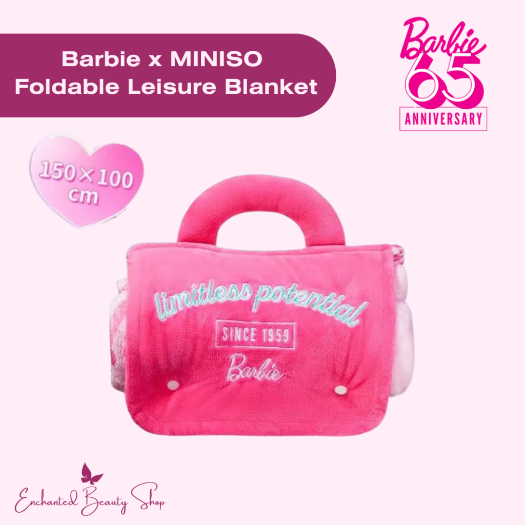 Barbie x MINISO Foldable Leisure Blanket | Shopee Philippines