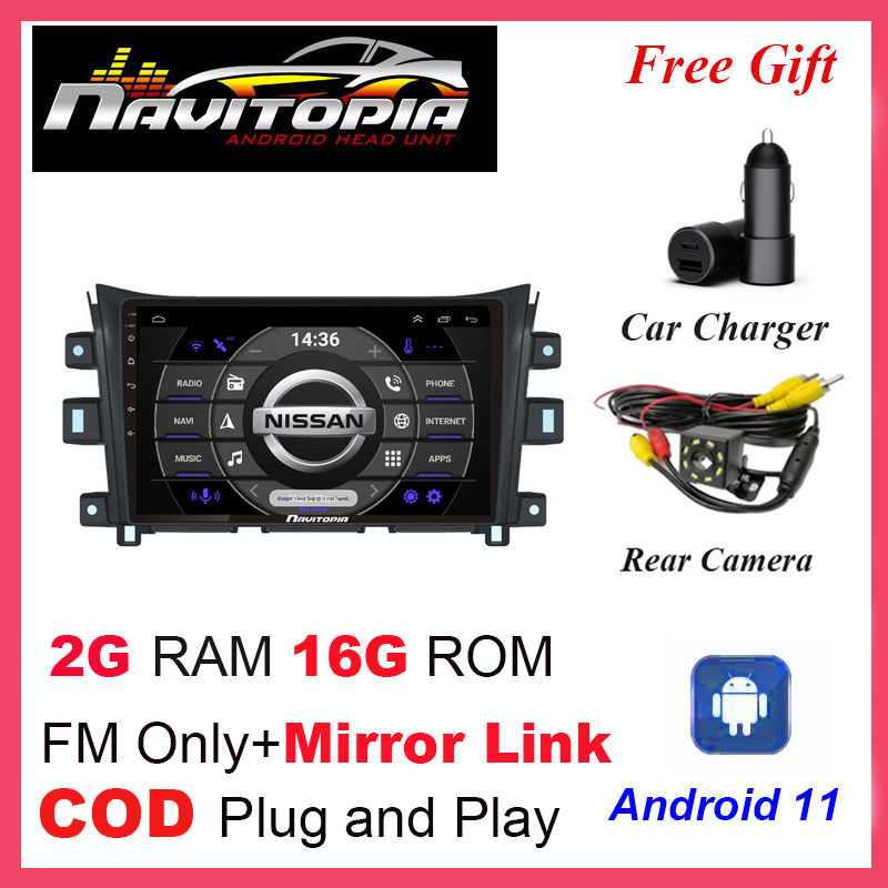 NAVITOPIA Android Car Head Unit Monitor Stereo with Frame for Nissan ...