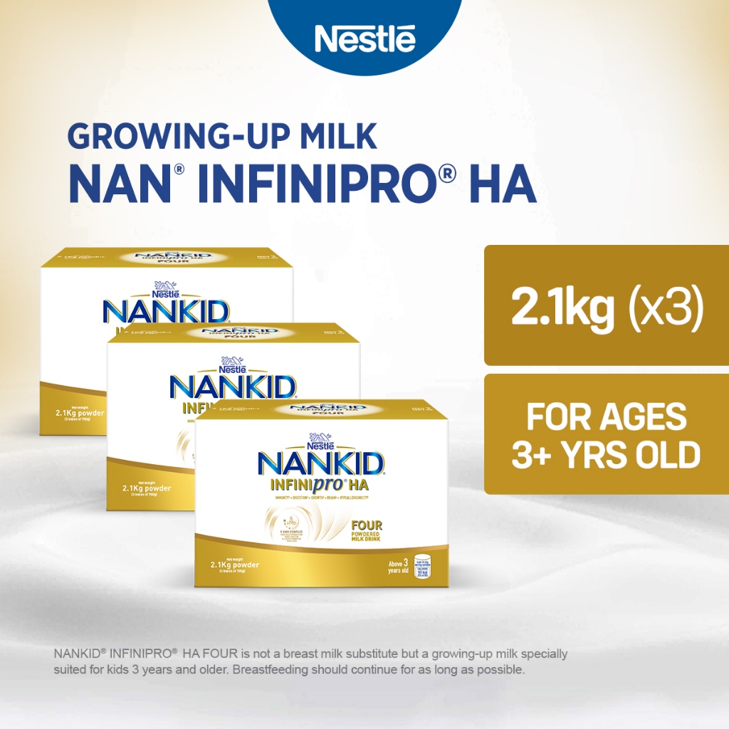 NANKID Infinipro HA Four Powdered Milk For Children Above 3 Years Old 6 ...