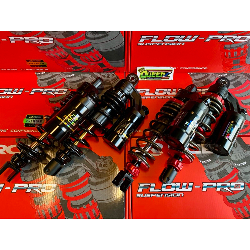 RCB FLOW PRO DUAL SHOCK 305/320mm For Nmax/Aerox v1, v2, v3 PLug N PLay ...