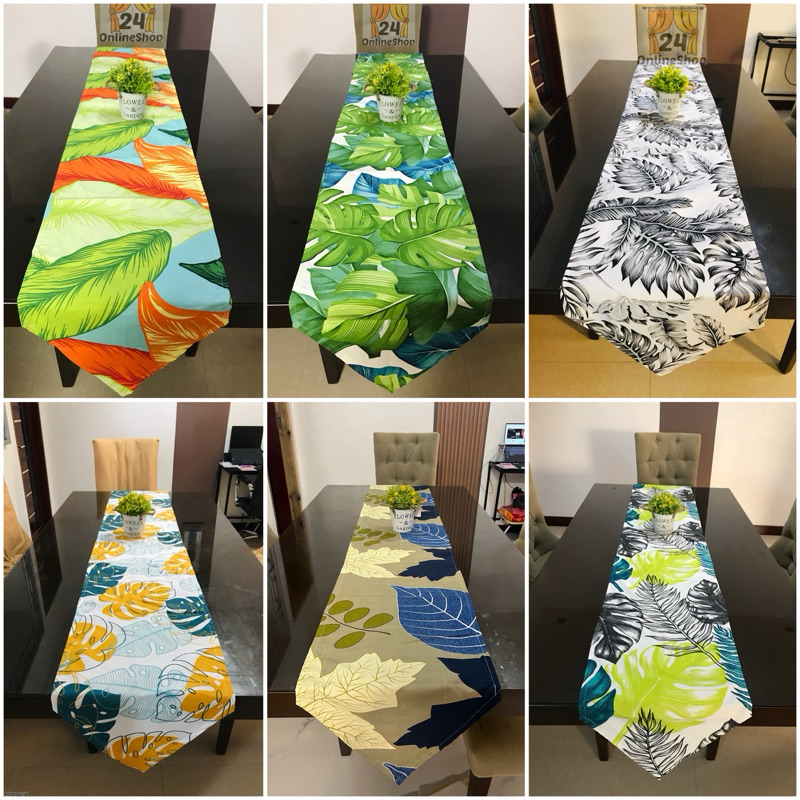 Leaves Table Runner - | Shopee Philippines