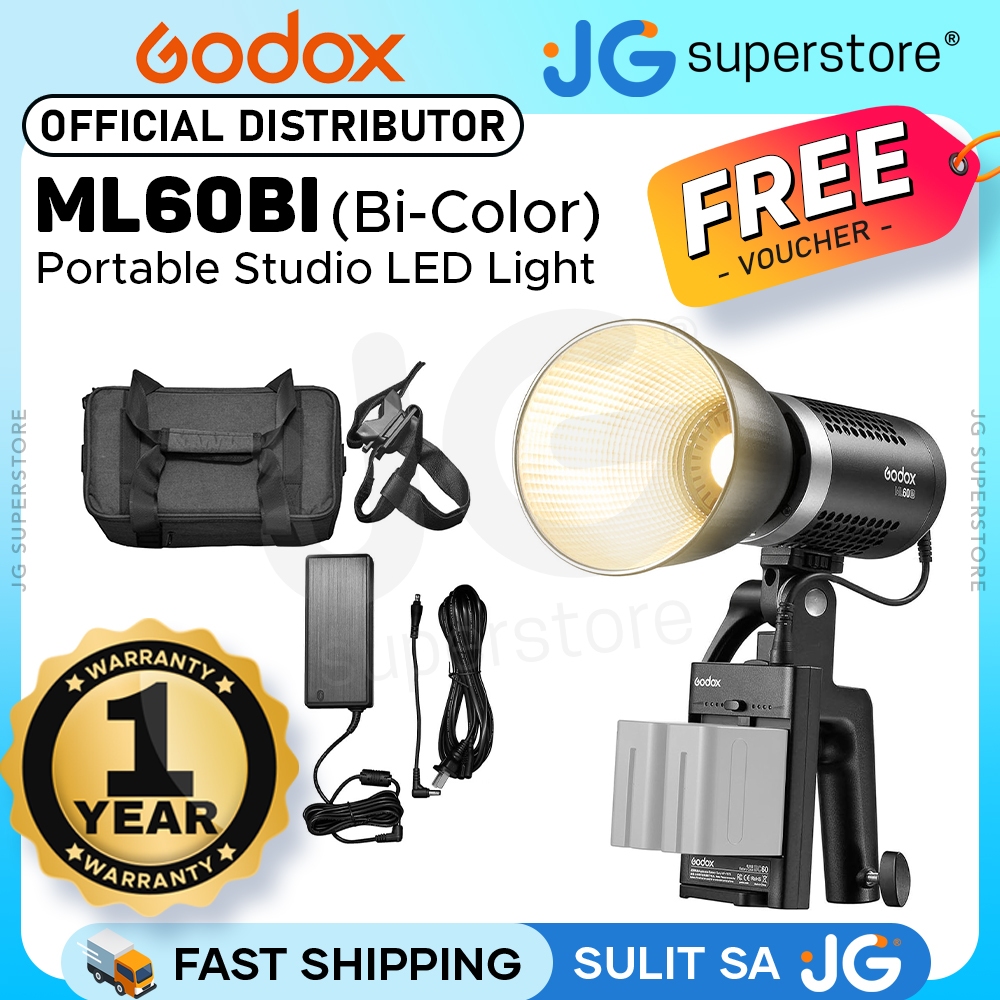 [CLEARANCE] Godox ML60 LED Daylight Monolight - Fan Cooler, 5600K Color ...
