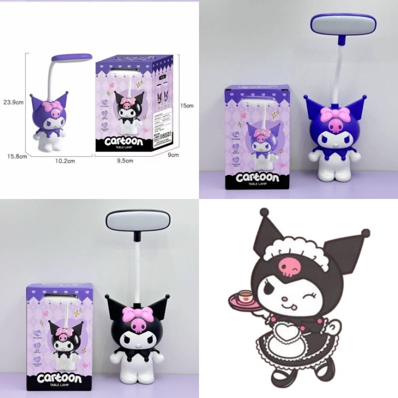 kuromi LED lampshade rechargeable with USB connector #360 | Shopee ...