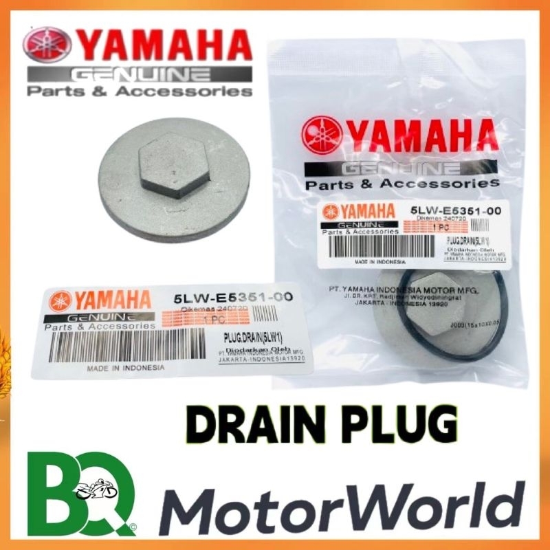 DRAIN PLUG WITH ORING YAMAHA GENUINE FOR MIO SPORTY SOUL NONVO (5LW-E5351-00) | Shopee Philippines