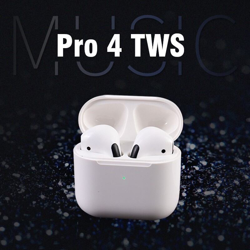 PRO 4 Bluetooth Headset TWS Wireless Sports Earphone Earbuds | Shopee ...