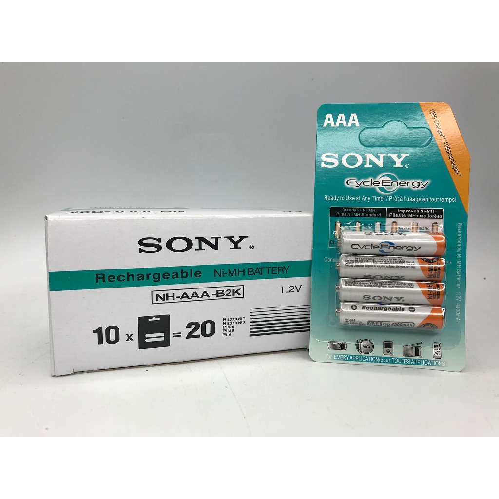 SONY AAA (4-PCS/1-PAD ) Triple A Rechargeable Battery, Cycle Energy, NH ...