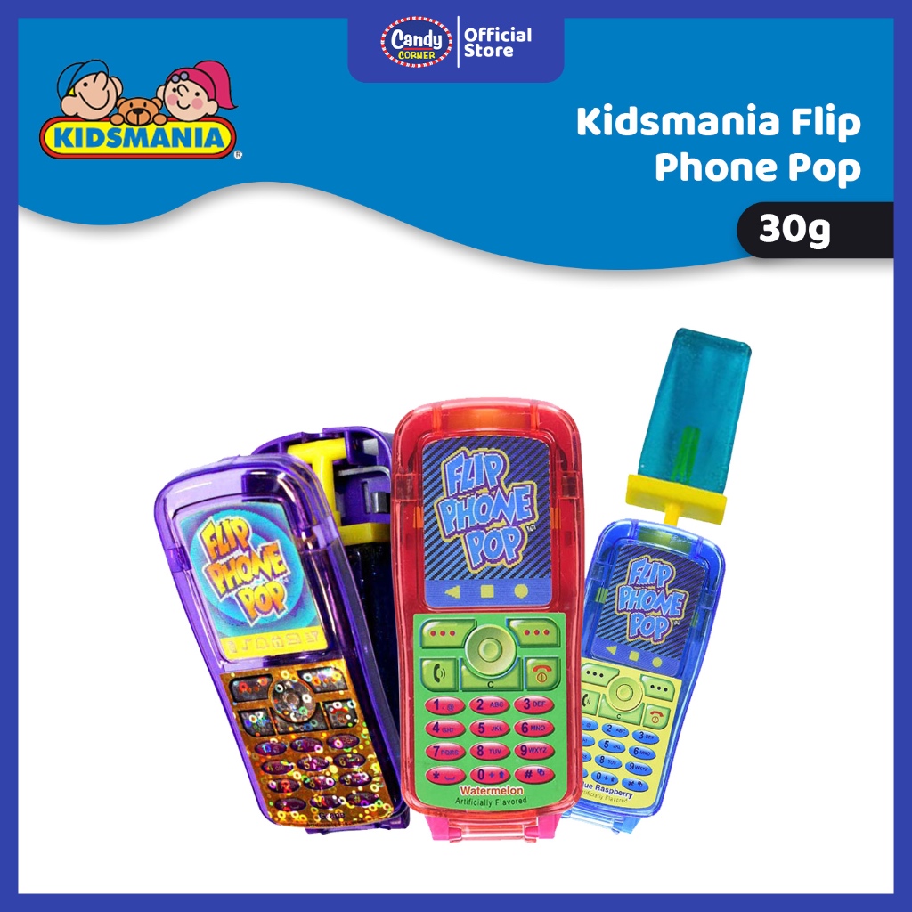 Kidsmania Flip Phone Pop Toy Lollipop 30g | Shopee Philippines