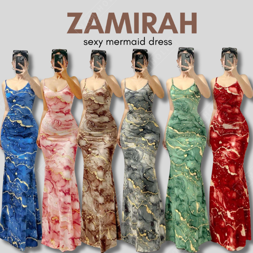 Namiholic Zamirah Sexy Mermaid Dress I Knitted Fabric I XS to SMALL ...