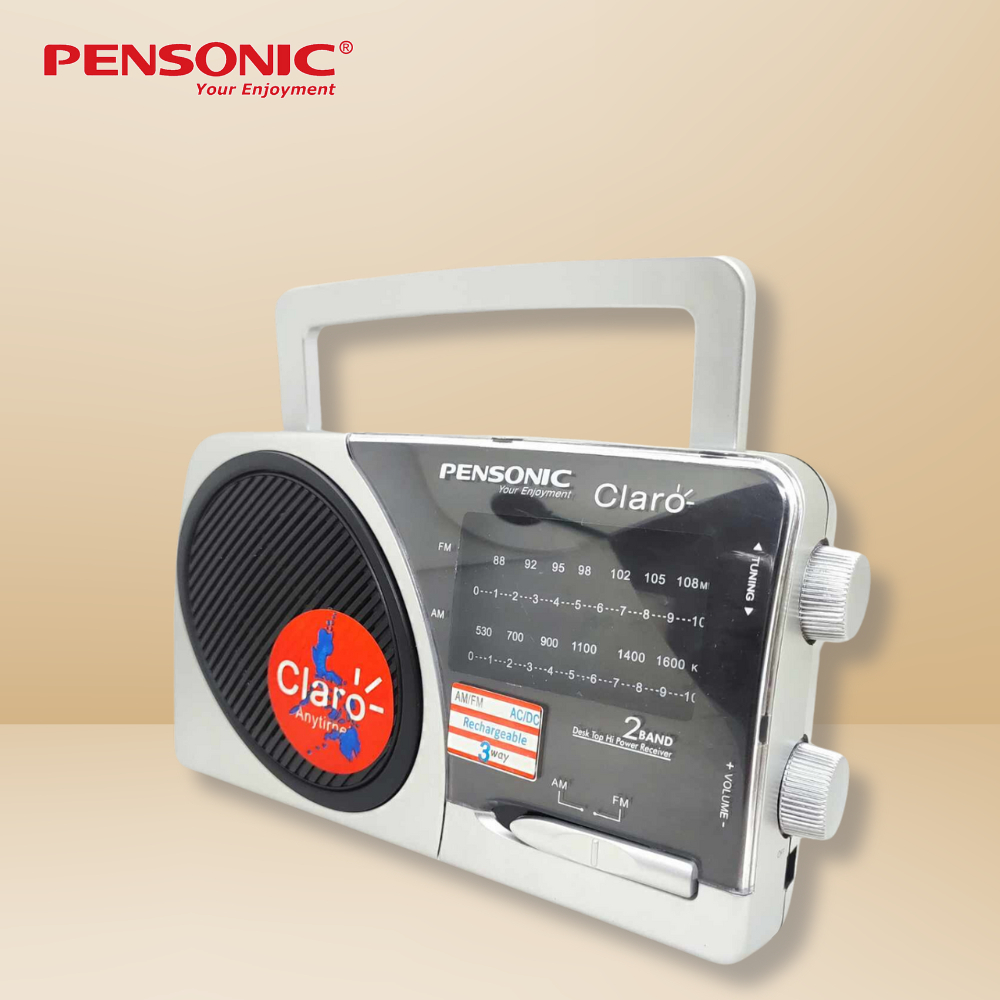 PENSONIC CLARO Rechargeable Radio Speaker Long Range AC/DC AM/FM With ...