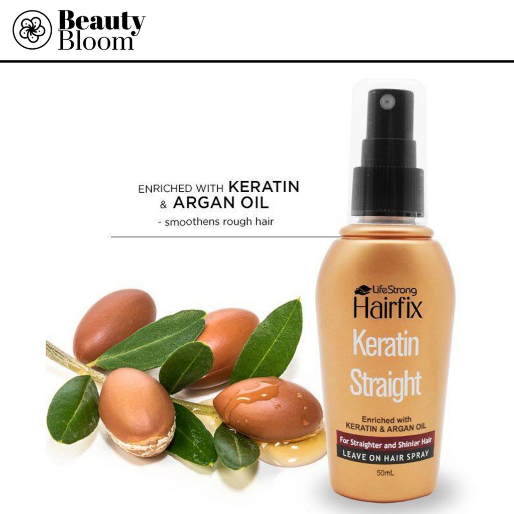 Hairfix Keratin Straight Spray 50ml | Shopee Philippines