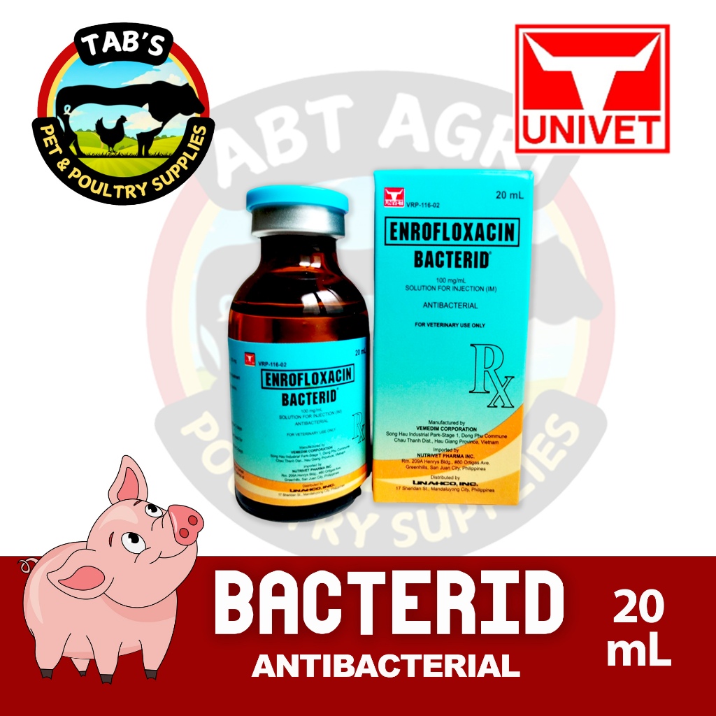 BACTERID Antibacterial For Poultry 20mL | Shopee Philippines
