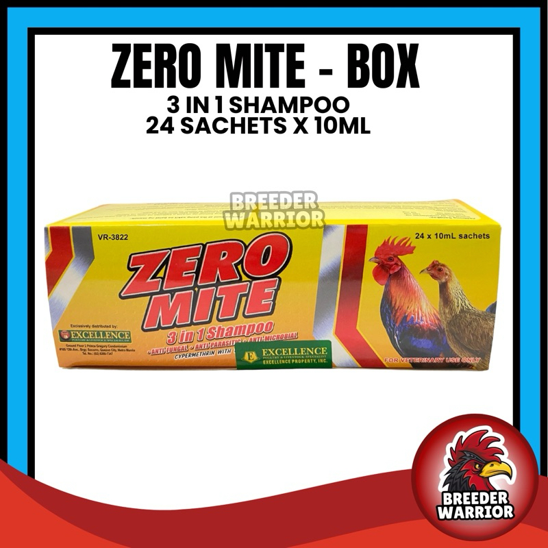 Zero Mite 24 x 10ml Sachets Per Box 3 in 1 Shampoo | Shopee Philippines