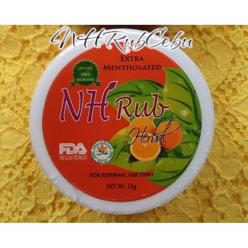 NH RUB Herbal extra MENTHOLATED (Original) (Orange) | Shopee Philippines
