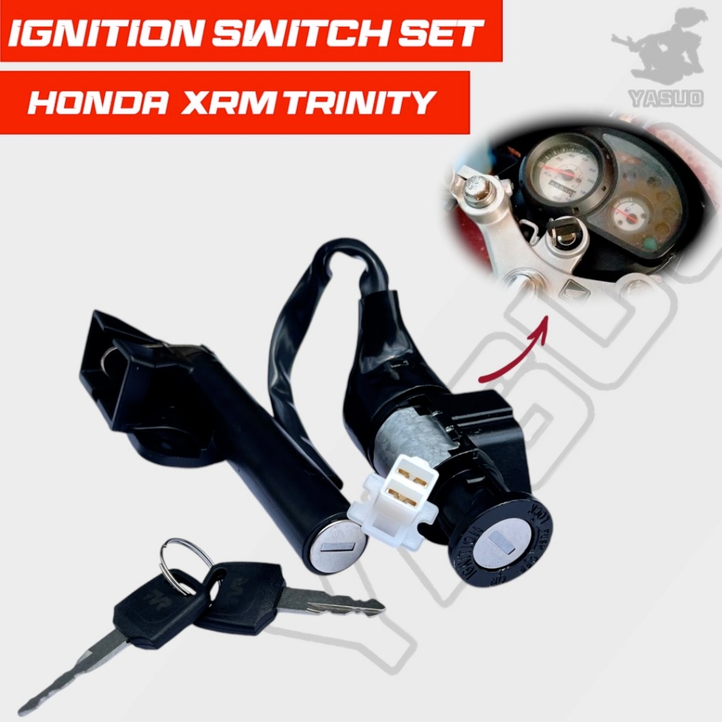 Yasuo XRM TRINITY Ignition Switch Motorcycle Main Switch Seat Lock Assy ...