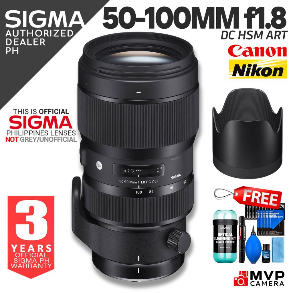 [OFFICIAL 3YR] SIGMA 50-100mm f1.8 DC HSM Art Lens APSC MVP CAMERA ...