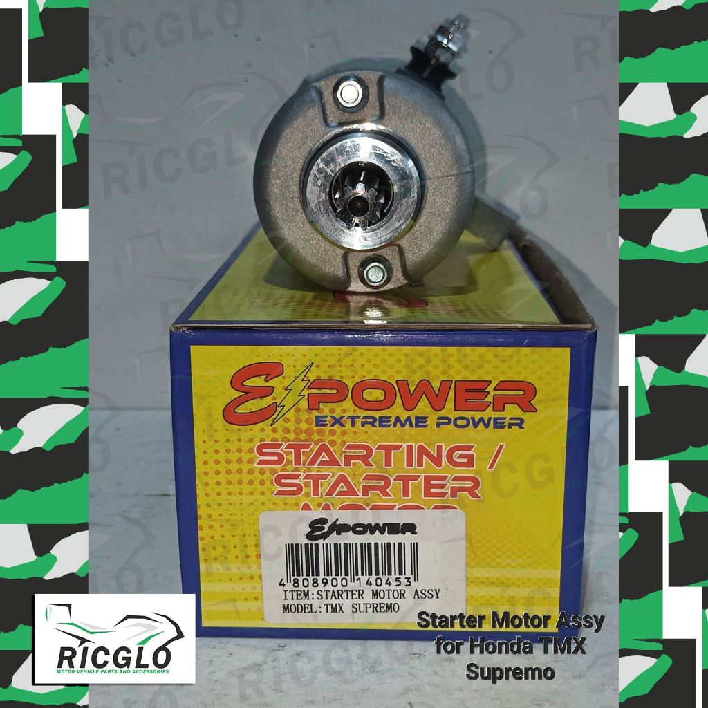 E POWER STARTER MOTOR ASSY FOR HONDA TMX SUPREMO | Shopee Philippines