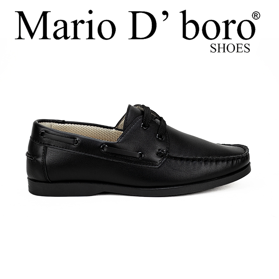 Mario D' Boro Men's Casual Shoes Mv 22210 Black/Maroon C10 | Shopee ...