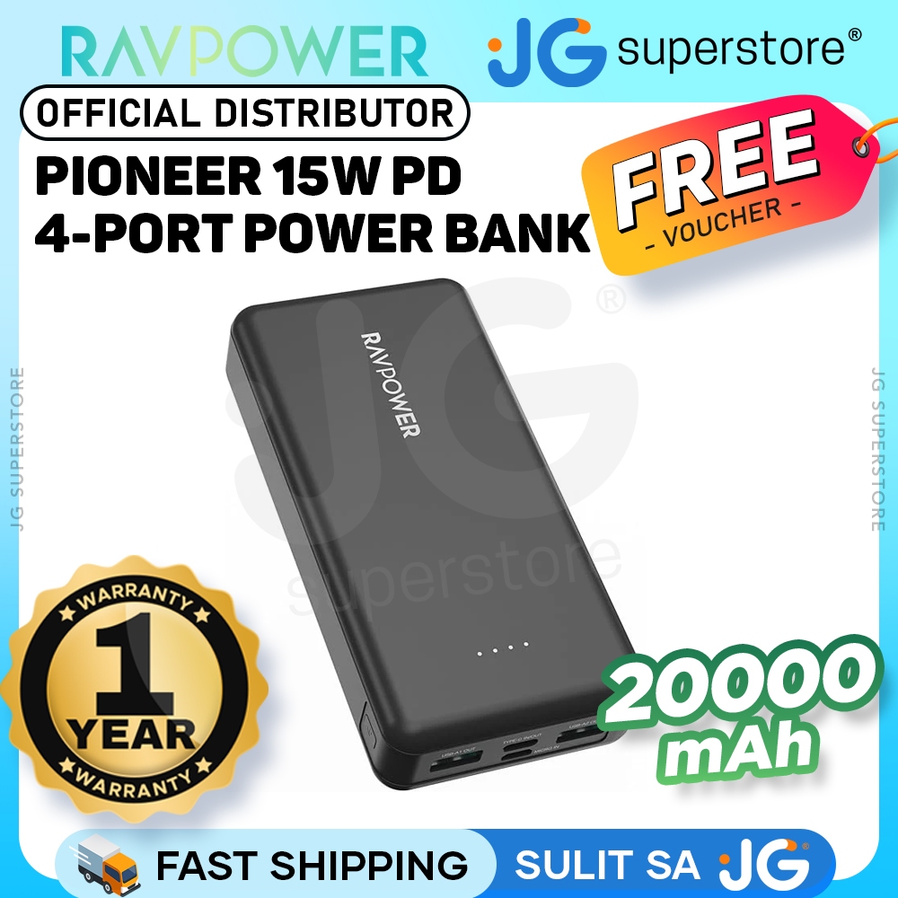 [CLEARANCE] RAVPower PD Pioneer 15W Fast Charging Power Bank w ...