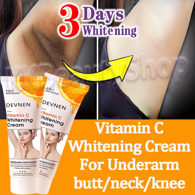 DEVNEN Underarm Whitening Bleaching Cream Private Parts Neck Armpit ...