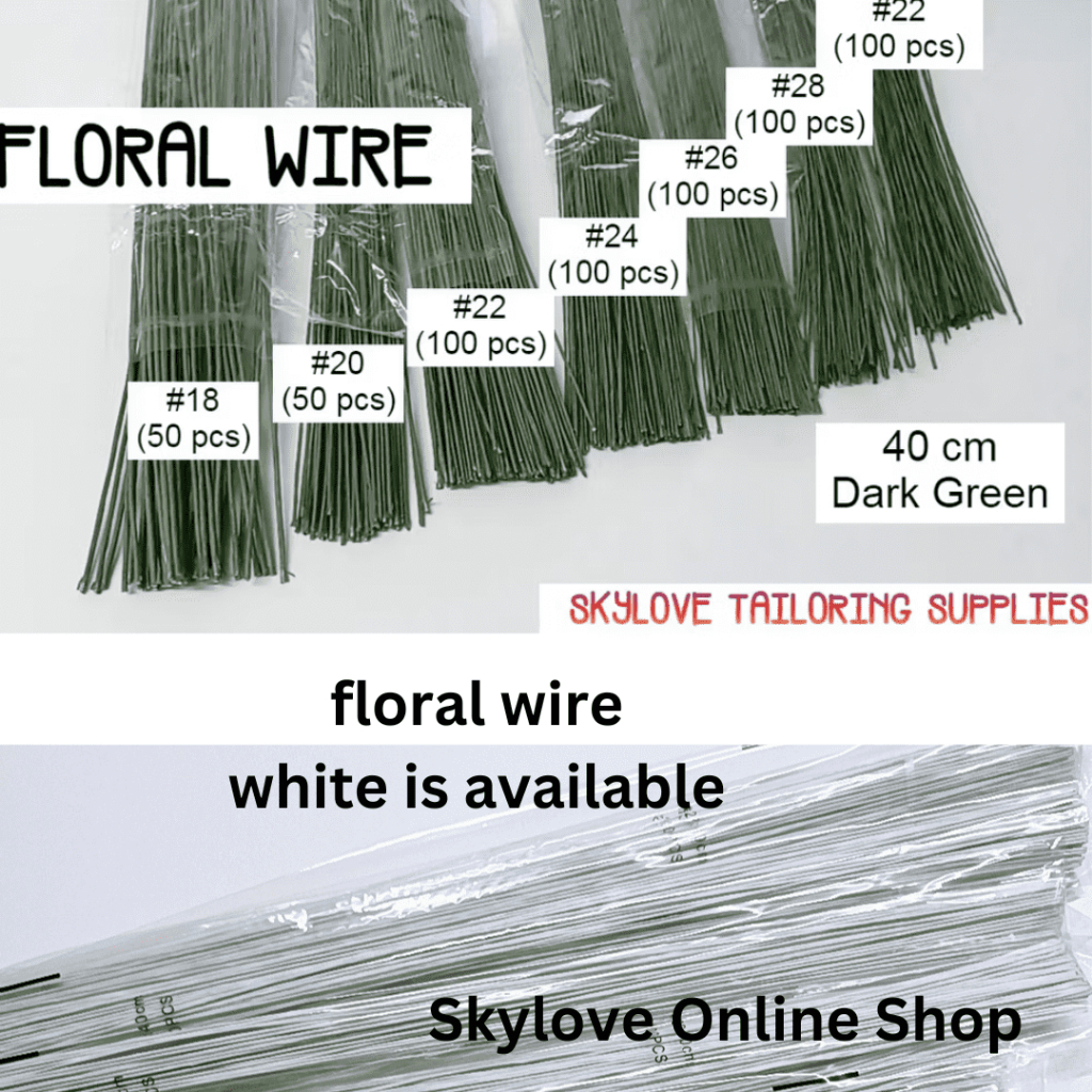 50PCS & 100PCS FLORAL WIRE (for stem, leaves and leaf) #18, #20, #22 ...