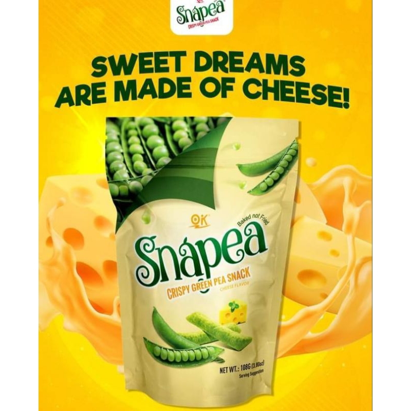 Snapea Crispy Green Pea Snack (Baked not Fried) 108g | Shopee Philippines