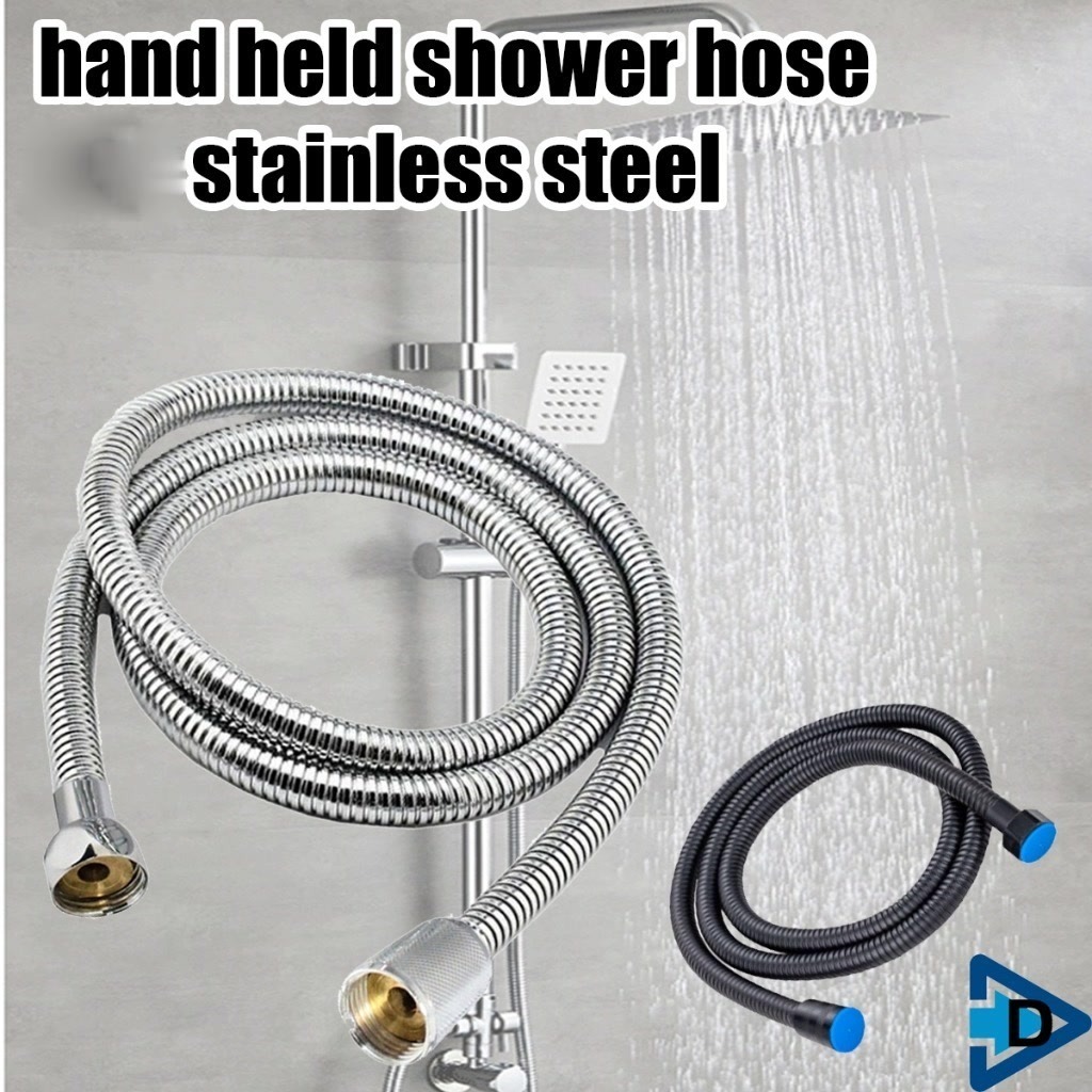 Hose Pipe Washers and showerhead with hose Stainless Steel Flexible ...