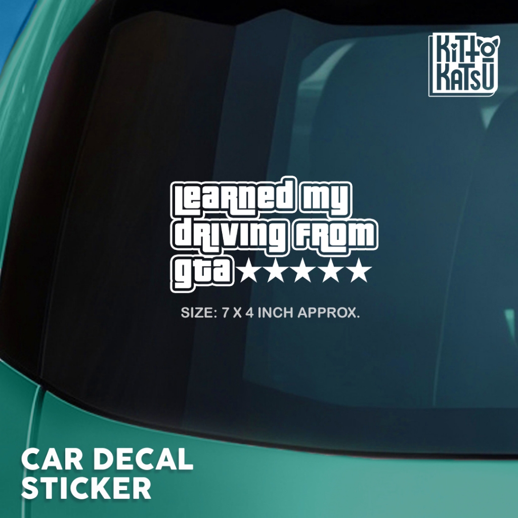 GTA Car decal water proof sticker | Shopee Philippines