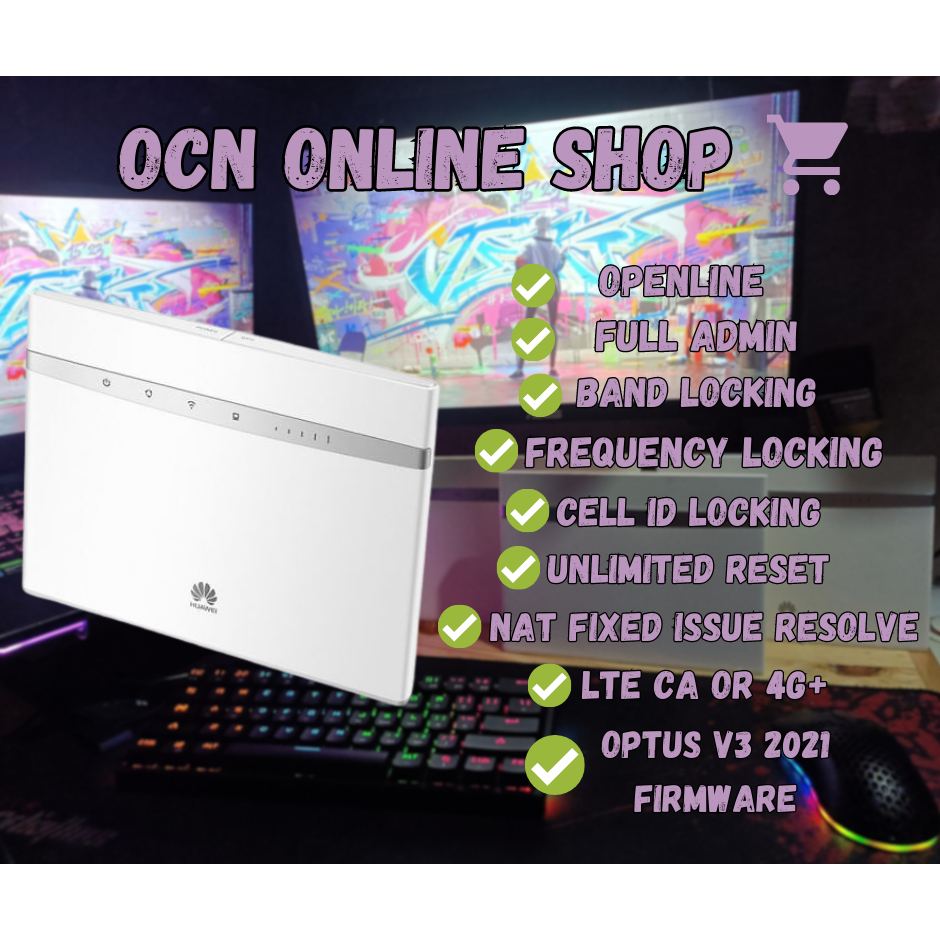 B525s - 65a (WHITE MAMBA) 4G+ LTE CAT6 BROADBAND WIFI MODEM ROUTER ...