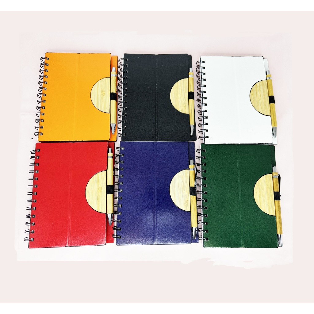 SJ03 Bamboo Folding Notebook with Phone Stand Lock & Bamboo Pen Classic ...